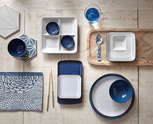Denby Imperial Blue 2 Piece Small Rectangular Platter Set