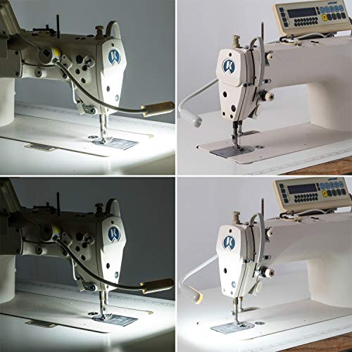 COB 30 LED Sewing Machine Light Kit Portable Work Light LED Light Flexible Gooseneck Lamp with 4W 130lm/W 120 Beam Angle Magnetic Mounting Base Desk Lamps for Quilting Work Sewing Machine Table Lathe