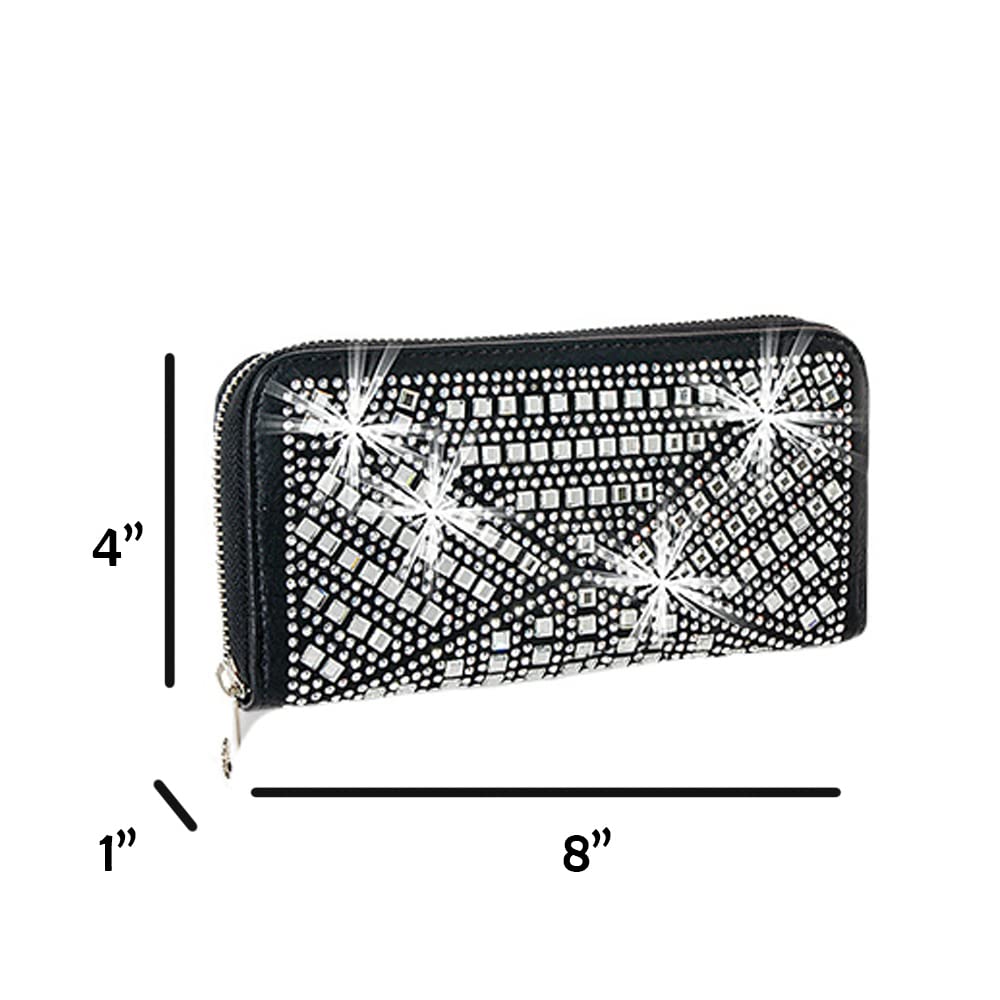 HANDBAG EXPRESS Womens Clutch Purses Accordion Wallet for Women Leather PU Credit Card Slots Case (7215-Gold)