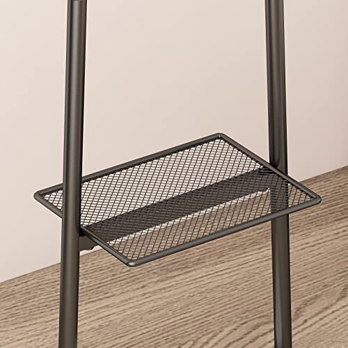 TDDFLO Gold Clothing Rack, Modern Clothing Rack with Shelf, Standing Coat Rack, 2-in-1 Garment Rack