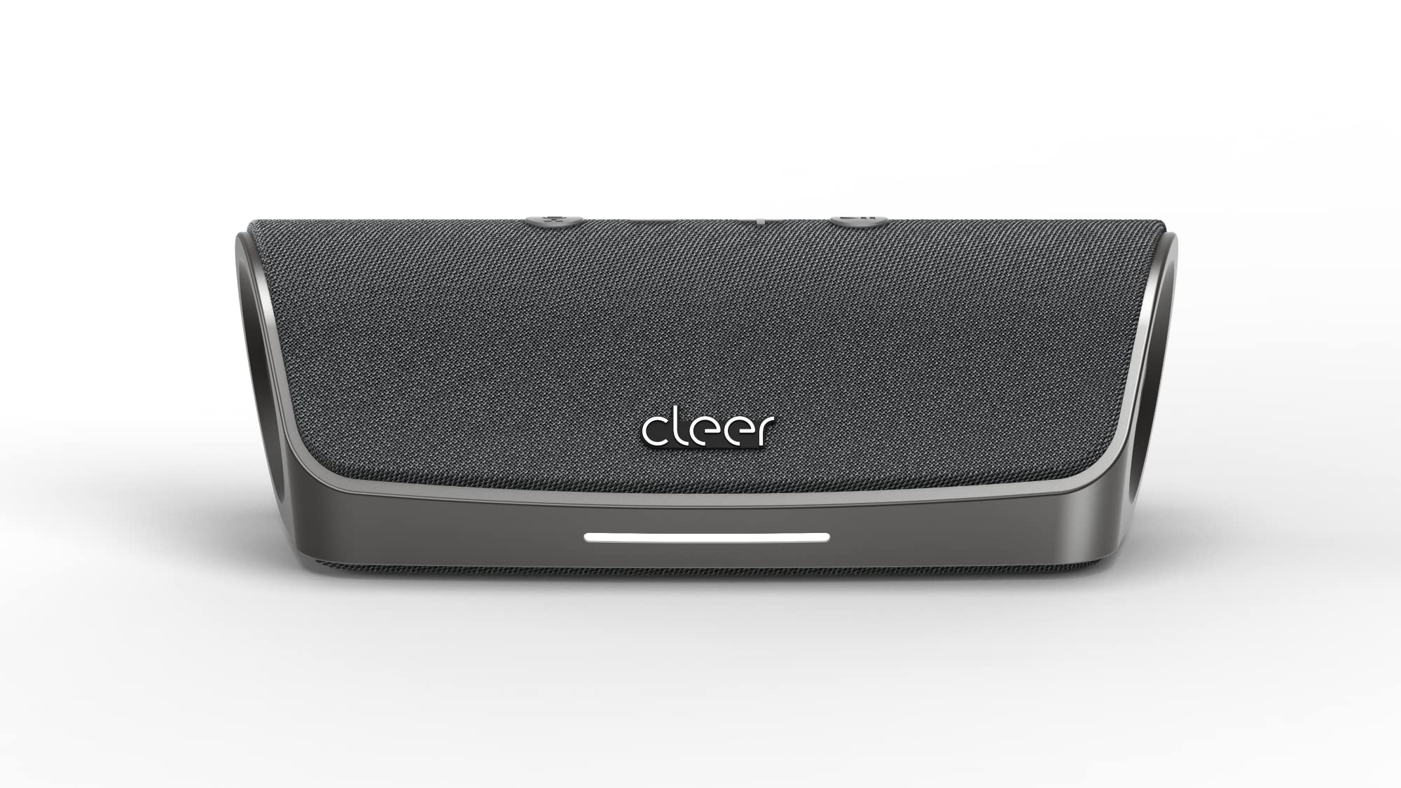 Cleer Scene Portable Bluetooth Speaker,IPX7 Waterproof,Powerful Sound and Deep Bass,Built-in Echo and Noise Canceling Microphone,12 Hours Battery,for Office,Home,Outdoors and Travel-Grey