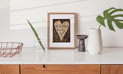 St Joan of Arc 11x14 Gallery Style Print by Soul Sunshine | Unframed 'Go Forward'' Bible Verses Wall Decor Poster Prints | Rustic Wall Decor, Tree Love Heart, Home Wall Decor | Home Decoration