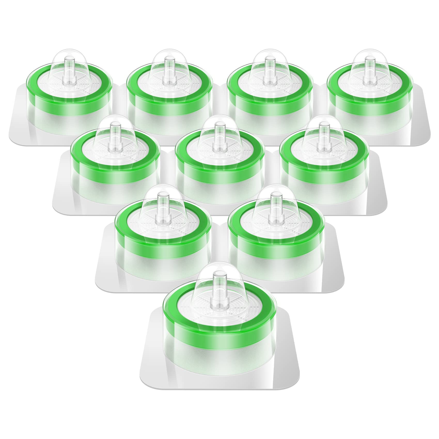 SimPure Sterile Syringe Filter PES 10 Pack, 0.22um Pore Size, 33mm Membrane Diameter, Hydrophilic Filtration High Throughput Sterile Packed Individually