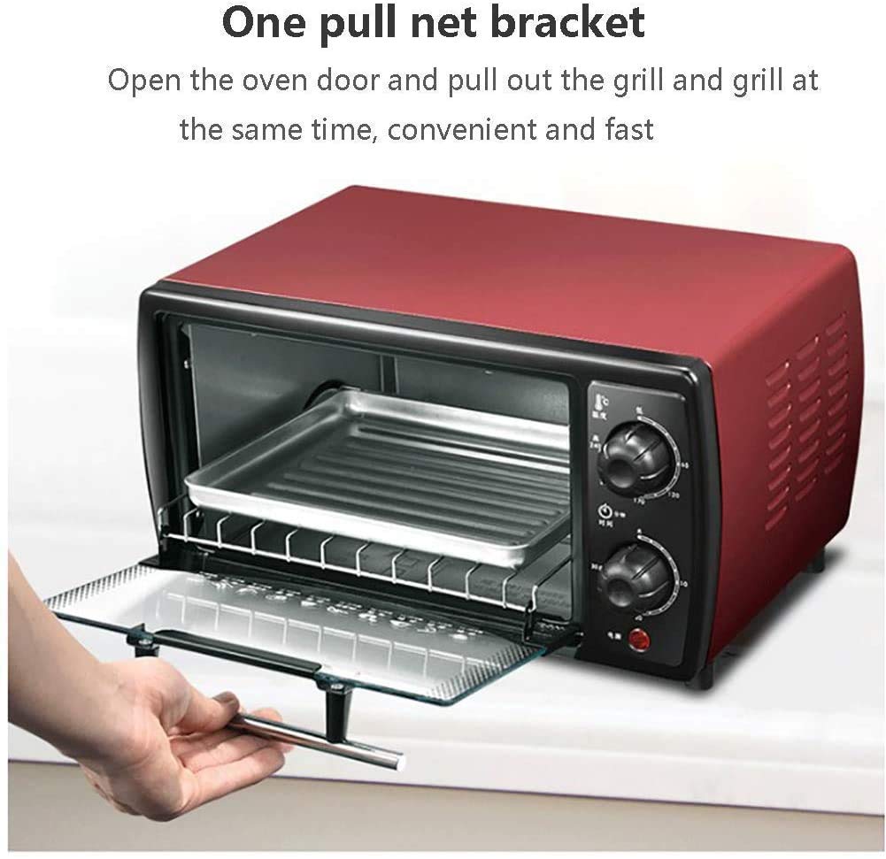 Compact Electric Oven, Household Baking Oven, Mini Oven with Electric Grill, 30 Minutes Rotation Timing,12 Liter Capacity (Color : A)