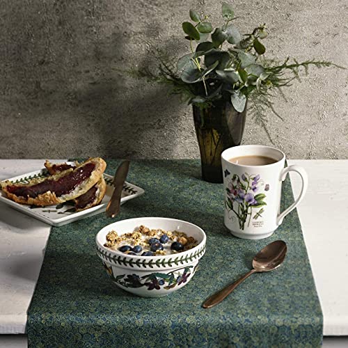Portmeirion Botanic Garden Collection Flared Tankard Mug | 14 Oz Coffee Mug with Garden Lilac Motif | Made in England from Fine Earthenware | Dishwasher Safe