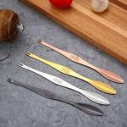 Stainless Steel Lobster Crab Forks Picks Spoons, Quick Shellfish Lobster Cracker Seafood Tools Clip Needle Fork, Lobster Fruit Fork(silver)