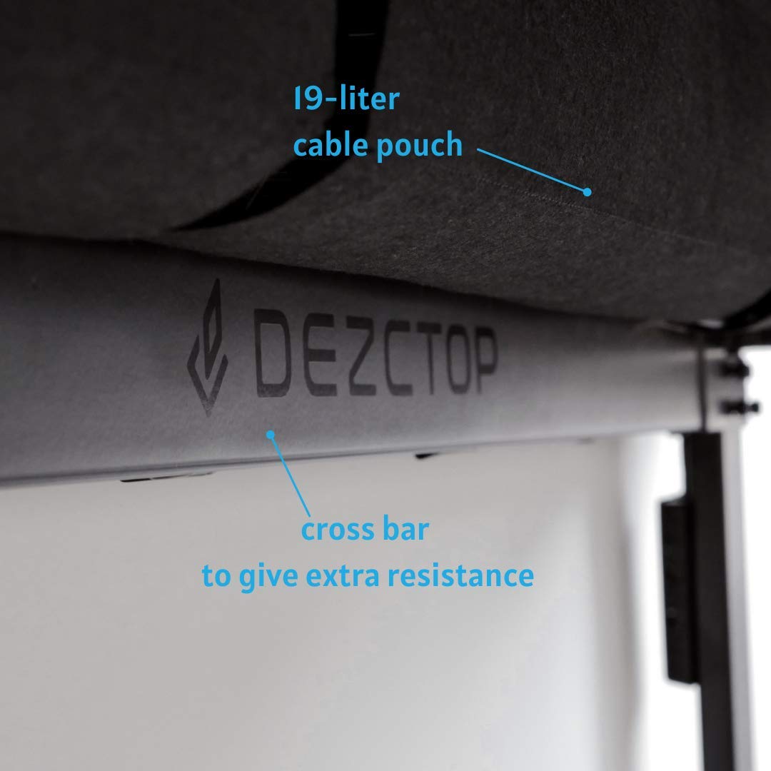 DEZCTOP Bifrost 63W x 28D Gaming PC Computer Desk with Shelves, Large Workstation for Gamers or Home Office with Pegboard, Built-in Cable Management, Stainless Steel Frame (Black)