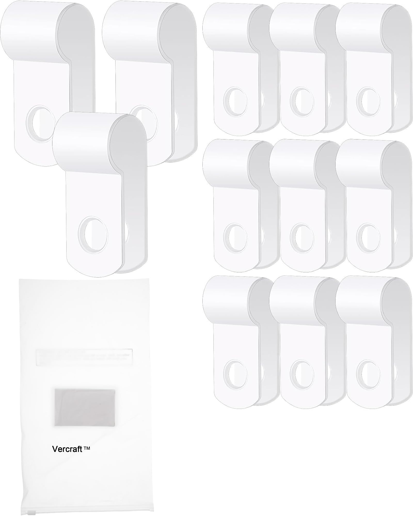 Vercraft 12 Pcs Dutch Oven Lid Protector Clips Replacement Plastic Clips for Stacking and Storage Plastic Bumpers for Display and Storage and Stacking of Dutch