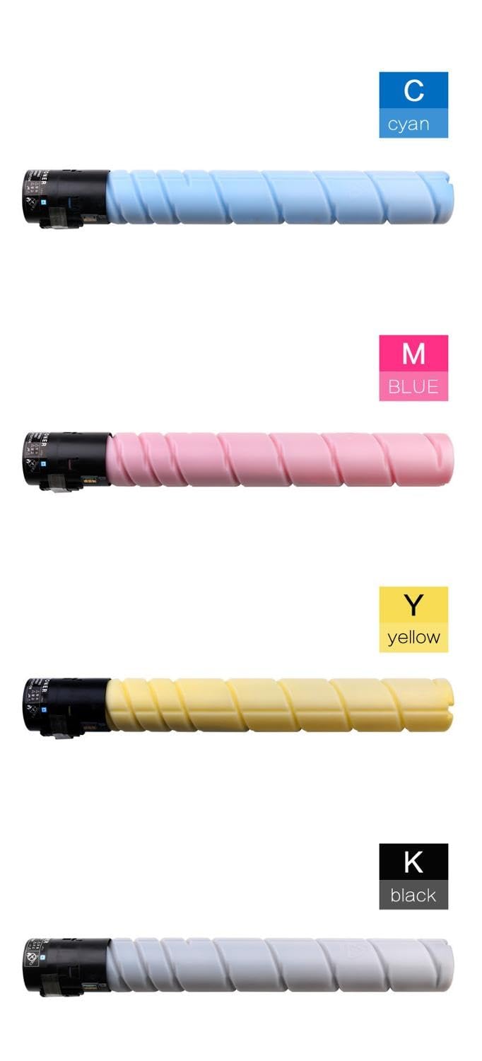 Compatible for Konica Minolta Bizhub TN-324Y TN-324K TN-324M TN-324C TN324 Toner Kit C258 C308 C368 258 308 368 Copier Cartridge ( Color : C )