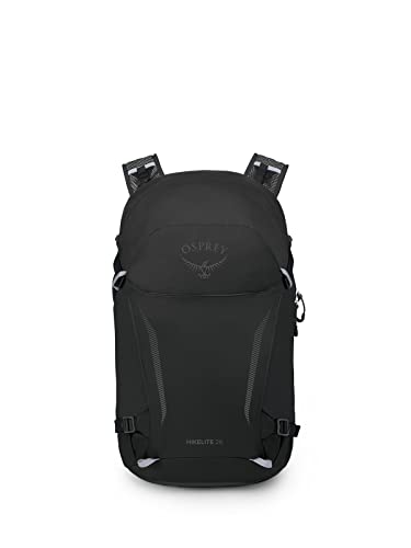 Osprey Hikelite 26L Unisex Hiking Backpack, Black, One Size
