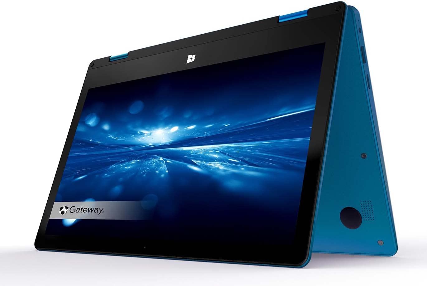 Gateway Newest Touchscreen 11.6 HD 2-in-1 Convertible Laptop in Blue Intel N4020 4GB RAM 64GB SSD Mini-HDMI Webcam Windows 11 S
