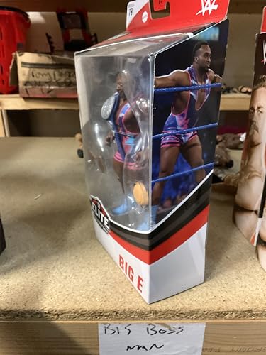 WWE Big E Elite Series #79 Deluxe Action Figure with Realistic Facial Detailing, Iconic Ring Gear & Accessories