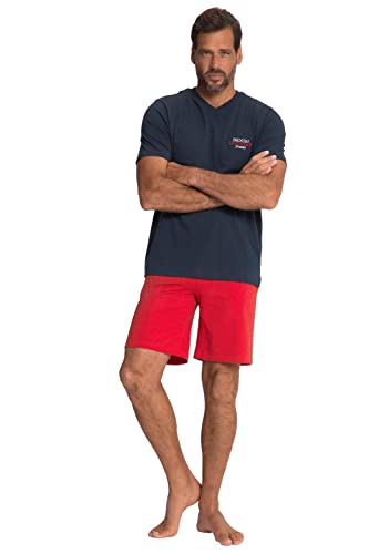 JP 1880 Menswear Big & Tall Plus Size L-8XL Short Pajama Set paprika red XXXXX-Large 813785520