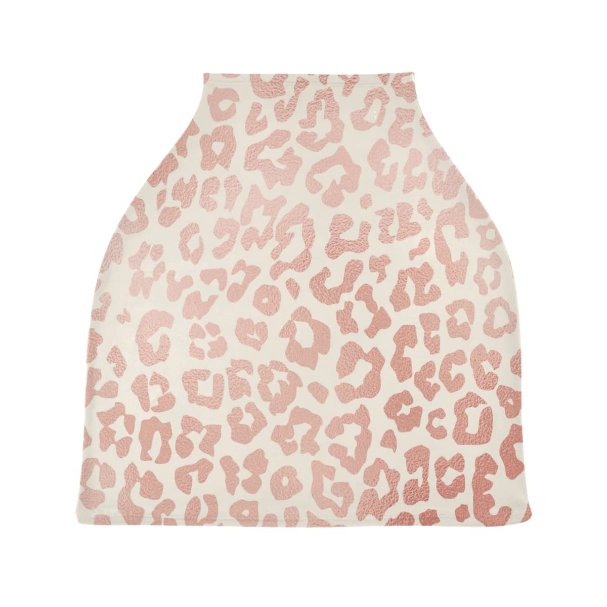 Nursing Cover Breastfeeding Soft Carseat Canopy Cute Rose Gold Leopard Print Cheetah Multi Use for Baby Car Seat Covers Canopy Shopping Cart Cover Scarf Light Blanket Stroller Cover