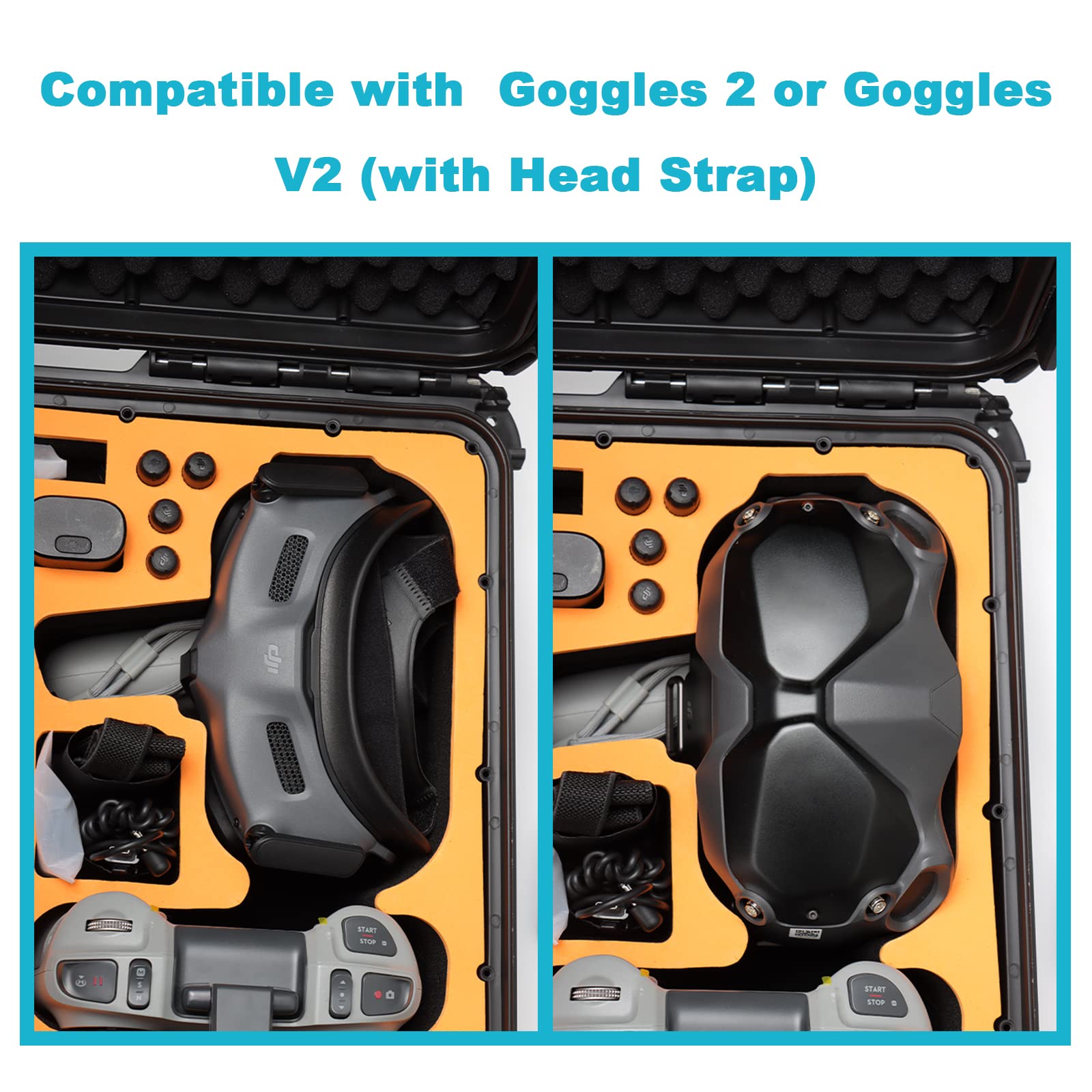 Hard Case for DJI Avata Pro Combo (DJI Goggles 2 / Goggles V2),Waterproof Carrying Case for DJI FPV Newest Drone