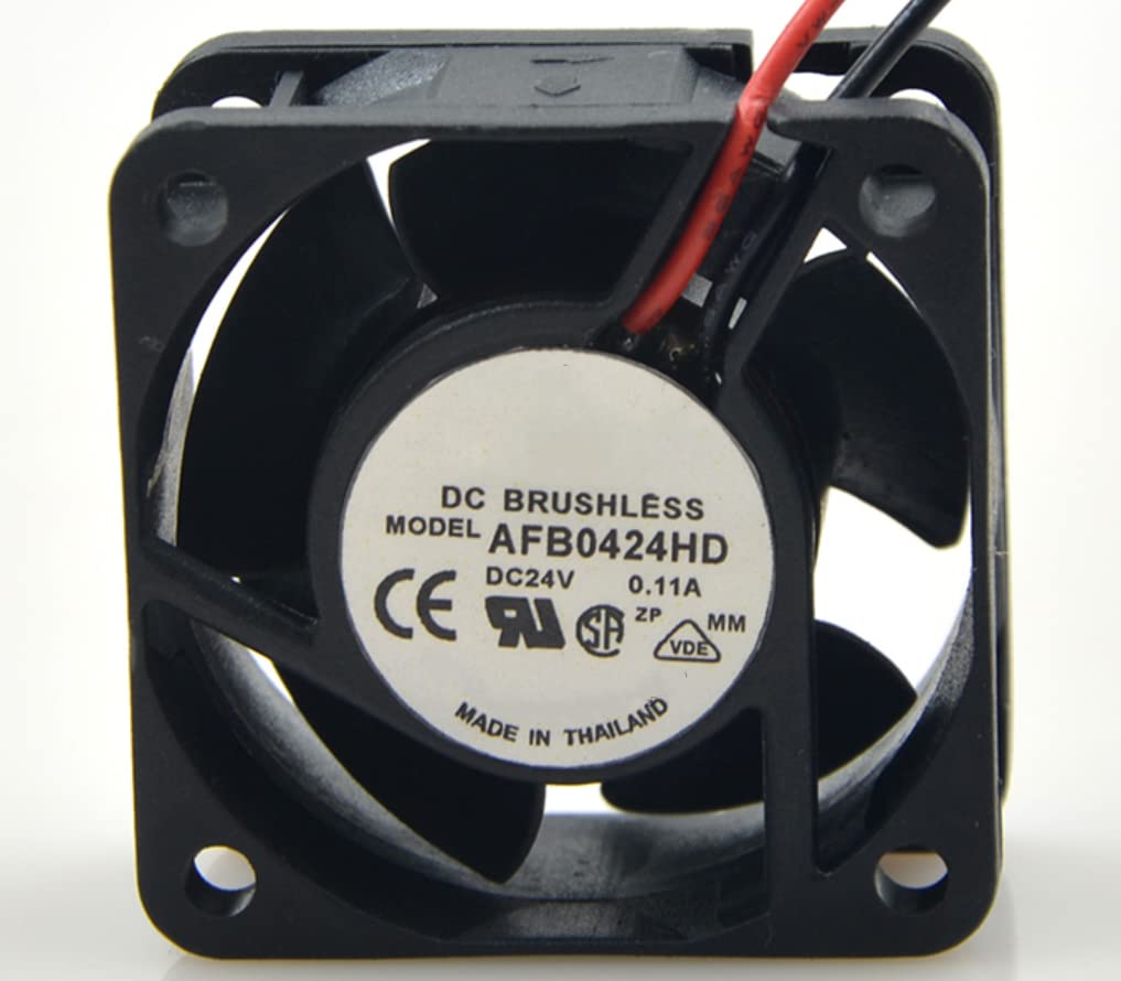 for AFB0424HD 24V 0.11A 2.64W 6000RPM 13.46CFM 40X40X20MM 2-Wire Cooling Fan