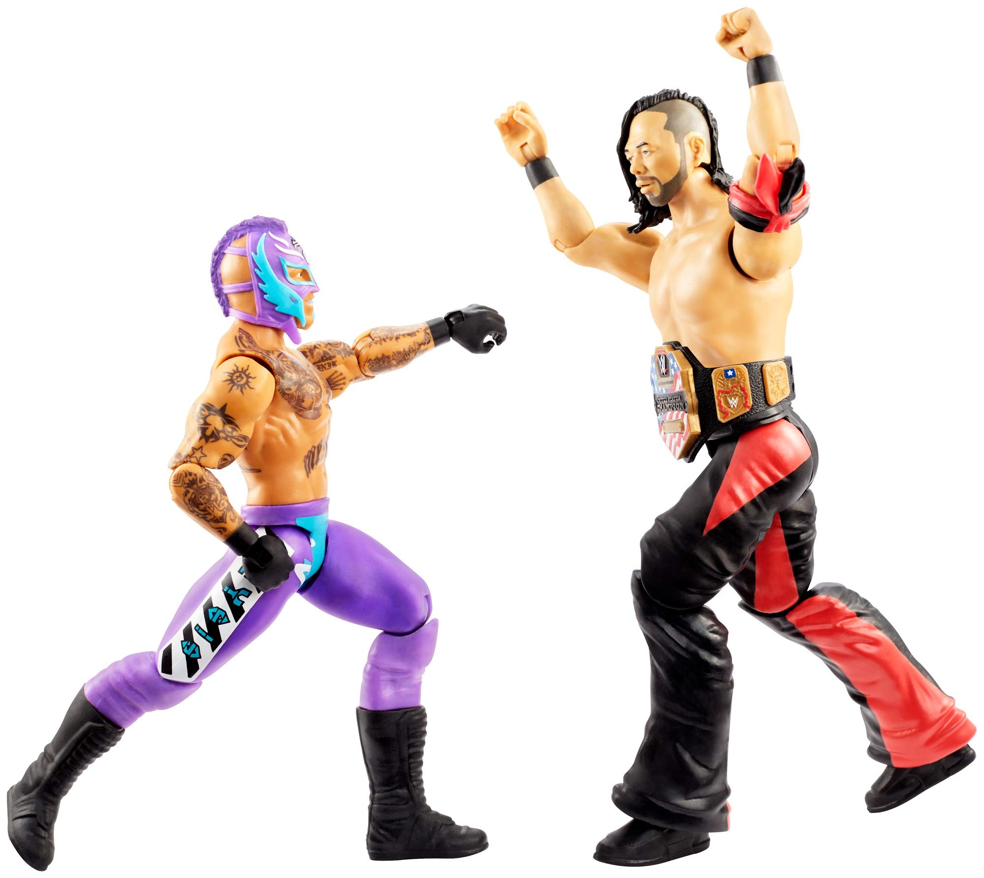 WWE Rey Mysterio vs Shinsuke Nakamura Battle Pack Series #62 with Two 6-inch Articulated Action Figures & Ring Gear