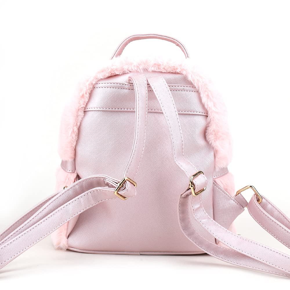 Cute Mini Kawaii Backpack Toddler - Cartoon Plush Backpack for Girls Anime Accessories Kawaii Mini Small Backpack（Pink）