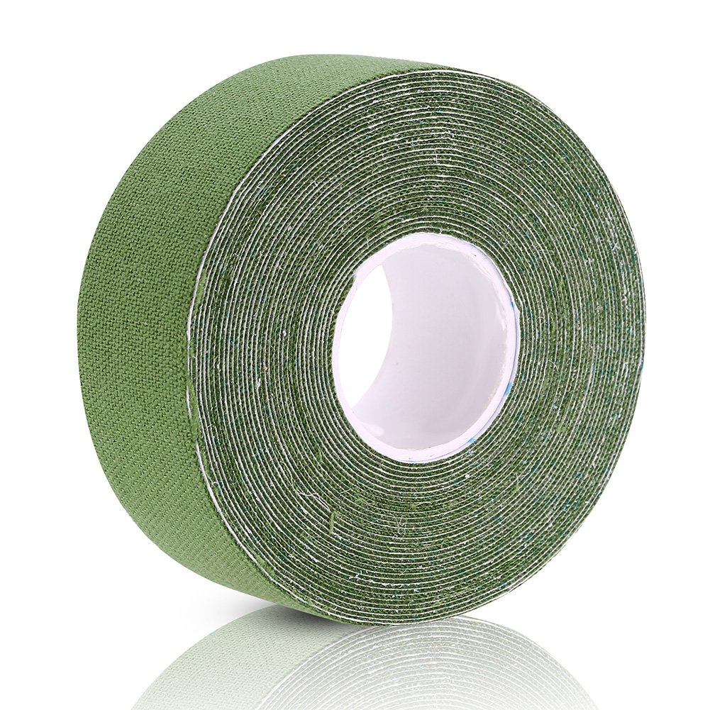 EVTSCAN Muscle Tape, 1Roll Cotton Elastic Adhesive Strain Injury Muscle Sports Sticker Bandage Tape(Green)
