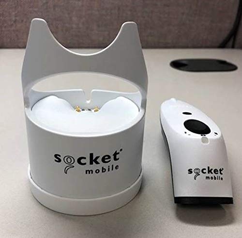 SocketScan S700, Linear Barcode Scanner, White & White Charging Dock