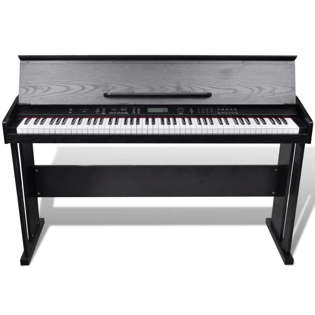 vidaXL Classic Electronic Digital Piano with 88 Keys & Music Stand Keyboard