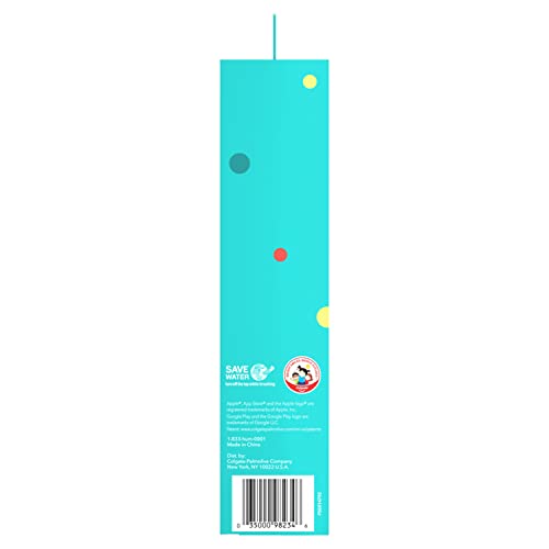 Colgate hum Smart Manual Kids Toothbrush, hum Kids Toothbrush With Phone Stand, App Makes Brushing Fun, Child-Size Brush Head With Extra Soft Bristles, Coral