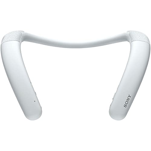 Sony SRS-NB10 Wireless Neckband Speaker Waterproof IPX4, Hands-Free Calling, Microphone On Off Button, Multi-Point Connection / 2021 Mode (White)