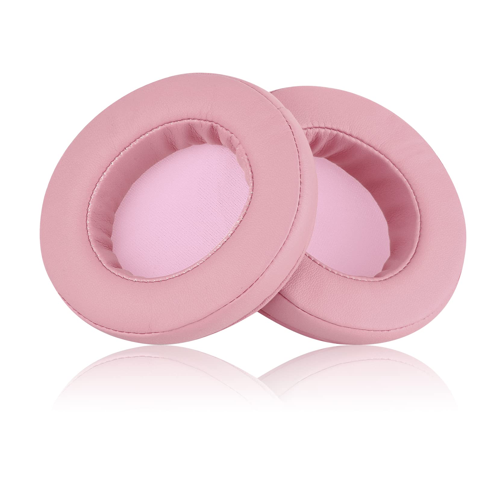 JECOBB Replacement Ear Cushion Cover with Protein Leather & Memory Foam for Razer Kraken X, Kraken X Ultralight, Kraken X Lite Headphone ONLY β Oval ( Pink )