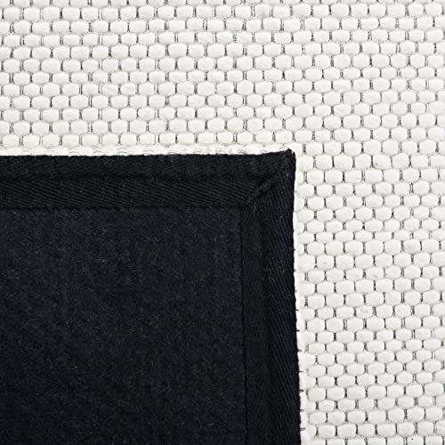 SAFAVIEH Natura Collection Area Rug - 10' x 14', Ivory, Handmade Solid Wool, Ideal for High Traffic Areas in Living Room, Bedroom (NAT801A)