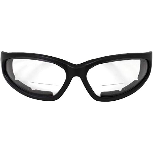 Global Vision Hercules Bifocal Anti-Fog Safety Glasses with EVA Foam, Clear Lens (2.50)