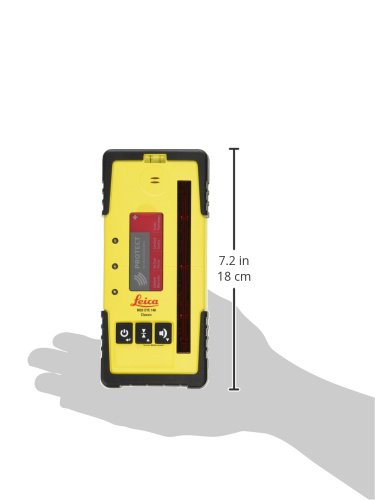 Leica RE 140 Classic Rugby Rod Eye 140 Classic Rotary Laser Receiver, Yellow