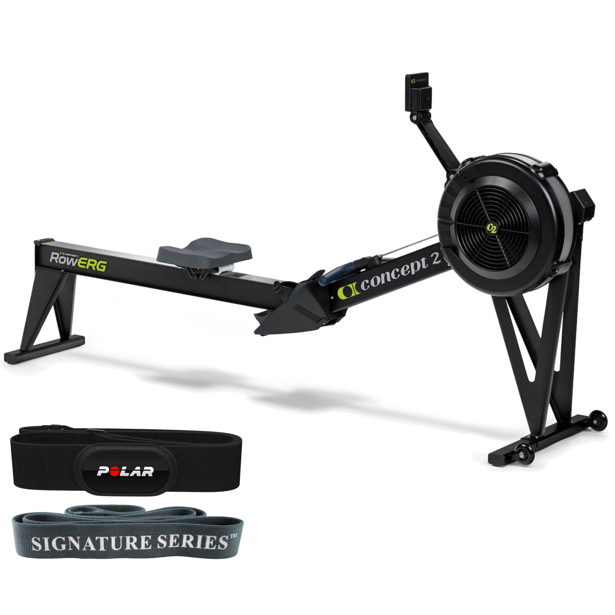 Concept2 Model D Indoor Rowing Machine with PM5, Tall Legs and Polar H10 ANT+ Heart Rate Monitor, XS-S: 20-26" HRM