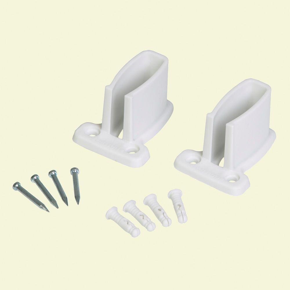 CLOSETMAID Wall Bracket with Anchors and Screws, 2-Ct