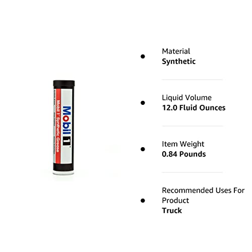 Mobil 1 Synthetic Grease, Auto, 12.5 oz.