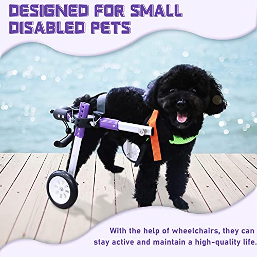 HobeyHove Adjustable Dog Wheelchair for Back Legs,Pet/Doggie Doggy Wheelchairs with Disabled Hind Legs Walking (XS-A)