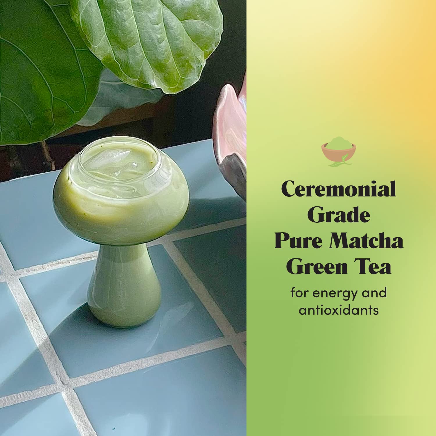 Golde Pure Matcha | Ceremonial Grade Matcha Powder | Green Tea Superfood with L-Theanine & Antioxidants (40g Tin)