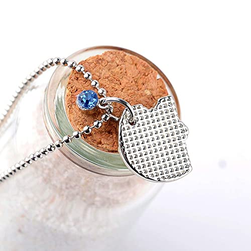 SIVITE Best Friends Forever and Ever Necklace with Crystal Broken Heart Charm Pendant Set Friendship Necklace