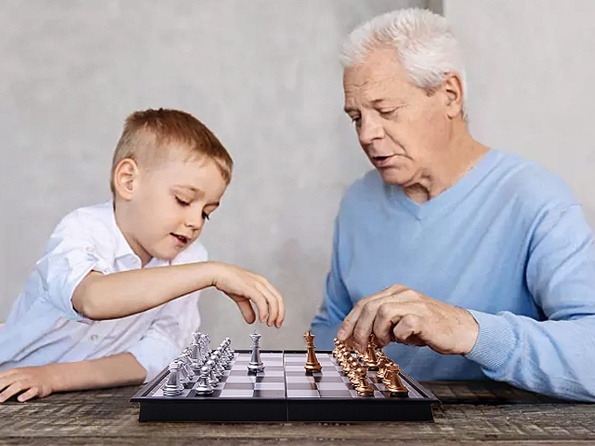 Youdepot Magnetic Chess Set - Portable, Foldable, and Travel-Ready Board Game for Kids and Adults (9.84 Inches)