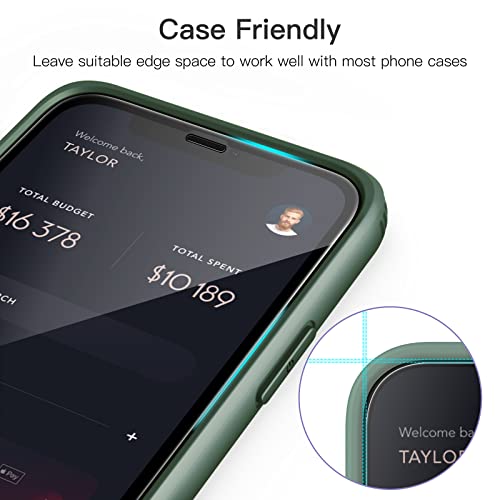 JETech Full Coverage Screen Protector for iPhone 11 Pro Max/iPhone XS Max 6.5-Inch, Black Edge Tempered Glass Film with Easy Installation Tool, Case-Friendly, HD Clear, 3-Pack