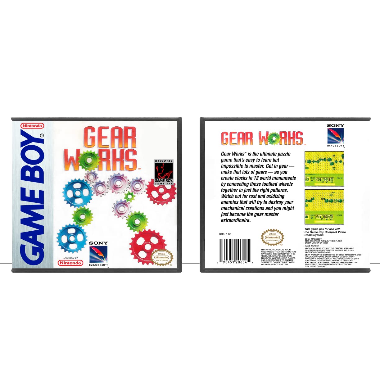 Gear Works | (GB) Game Boy - Game Case Only - No Game