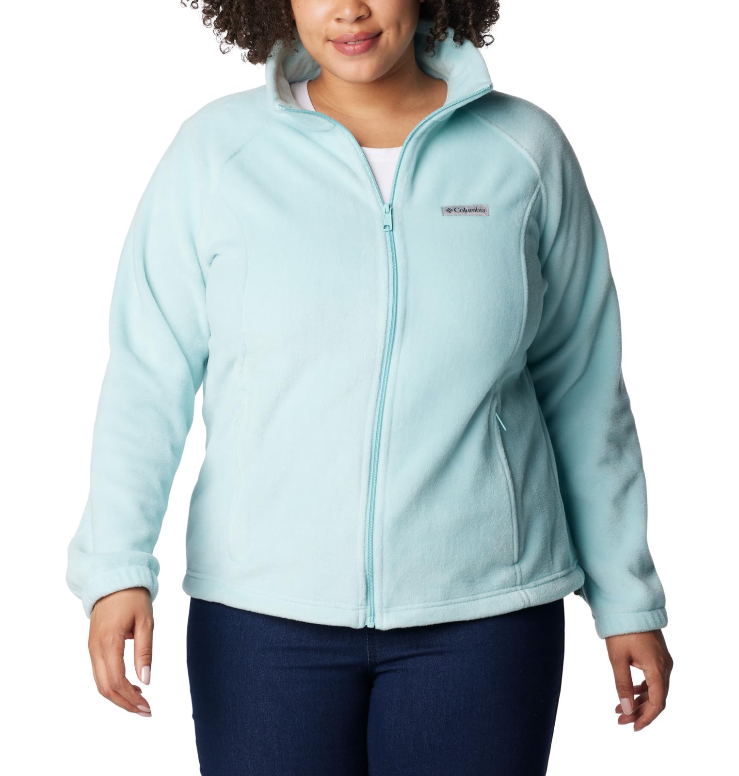 Columbia Women's Benton Springs Full Zip Jacket, Soft Fleece with Classic Fit, Bark, Small