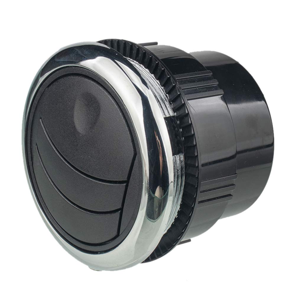 Didiseaon Air Conditioner Ceiling Vent Outlet Round A/C Electroplate Corner Vents for RV Bus Electric Car Caravan Diamter 87mm/75mm Tube Size 70mm