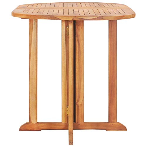 qiangxing 5 Piece Folding Patio Dining Set Outdoor Patio Dining Set Outdoor Patio Furniture Patio Set Patio Table and Chairs Set Solid Teak Wood