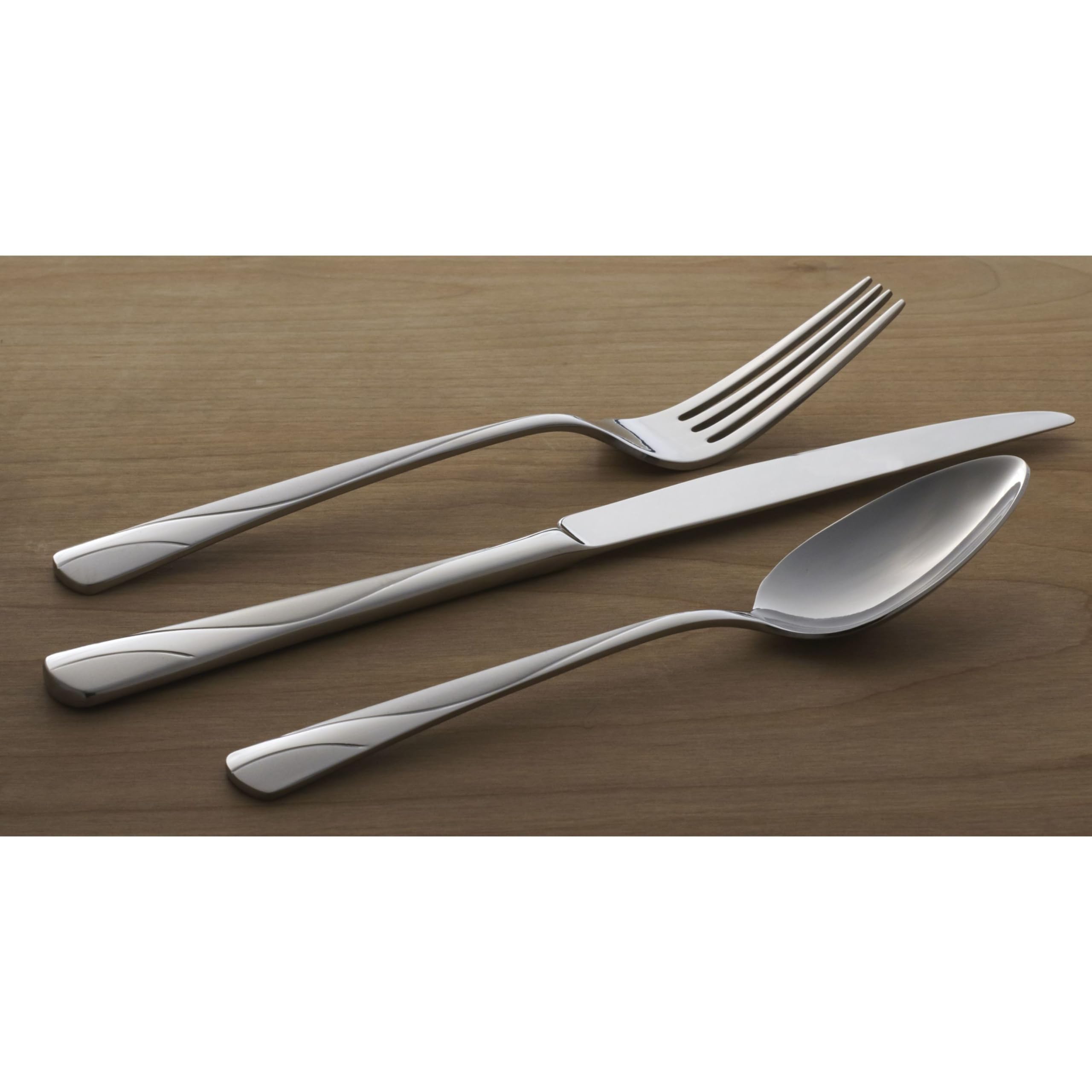 Oneida River 20 Piece Everyday Flatware, Service for 4 18/0 Stainless Steel, Silverware Set