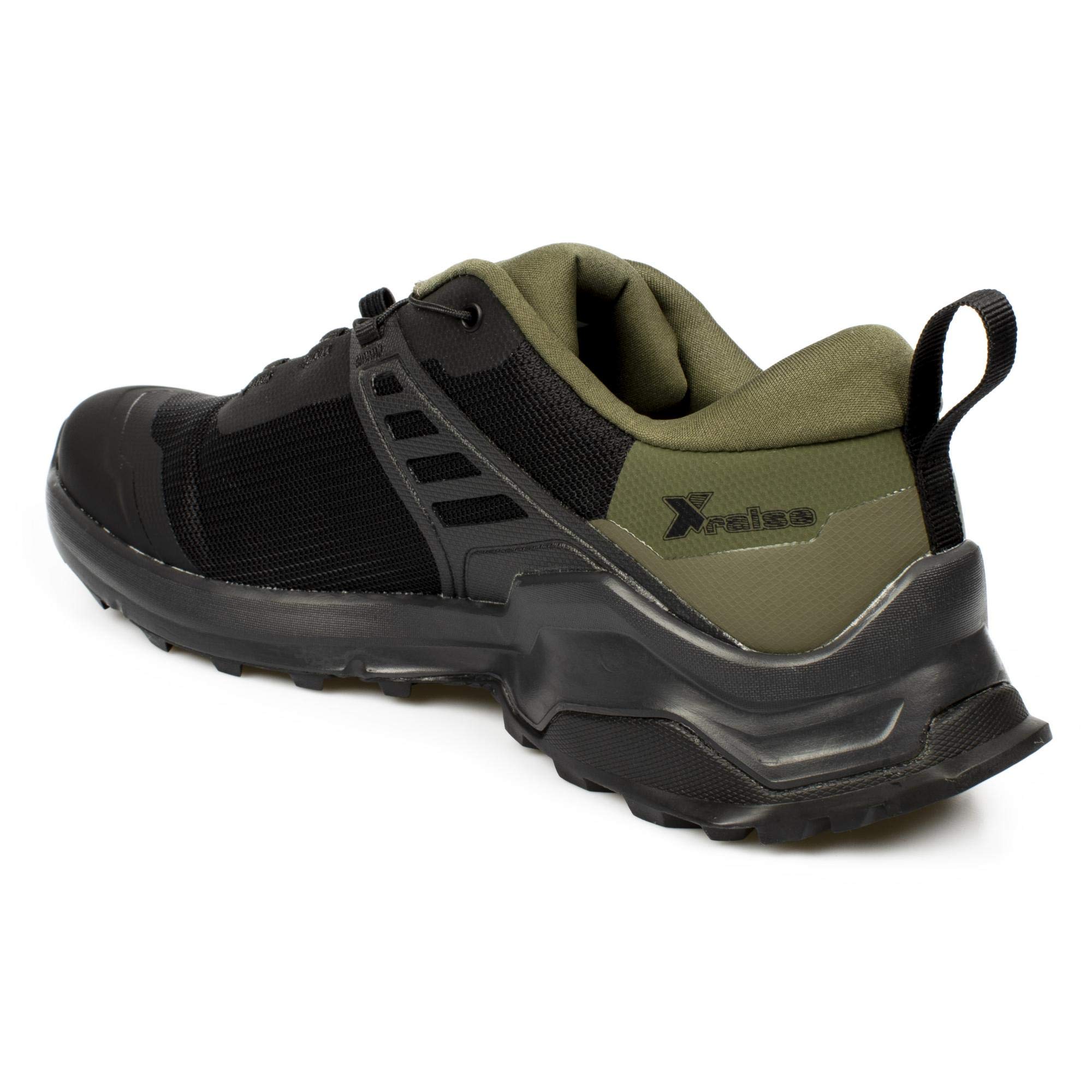 Salomon X Raise Hiking Shoes for Men, Black/Grape Leaf/Phantom, 12
