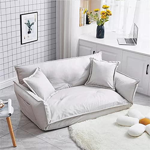 JYDQM 5 Position Adjustable Lazy Sofa Furniture Living Room Reclining Folding Sofa Couch Floor Sofa Bed
