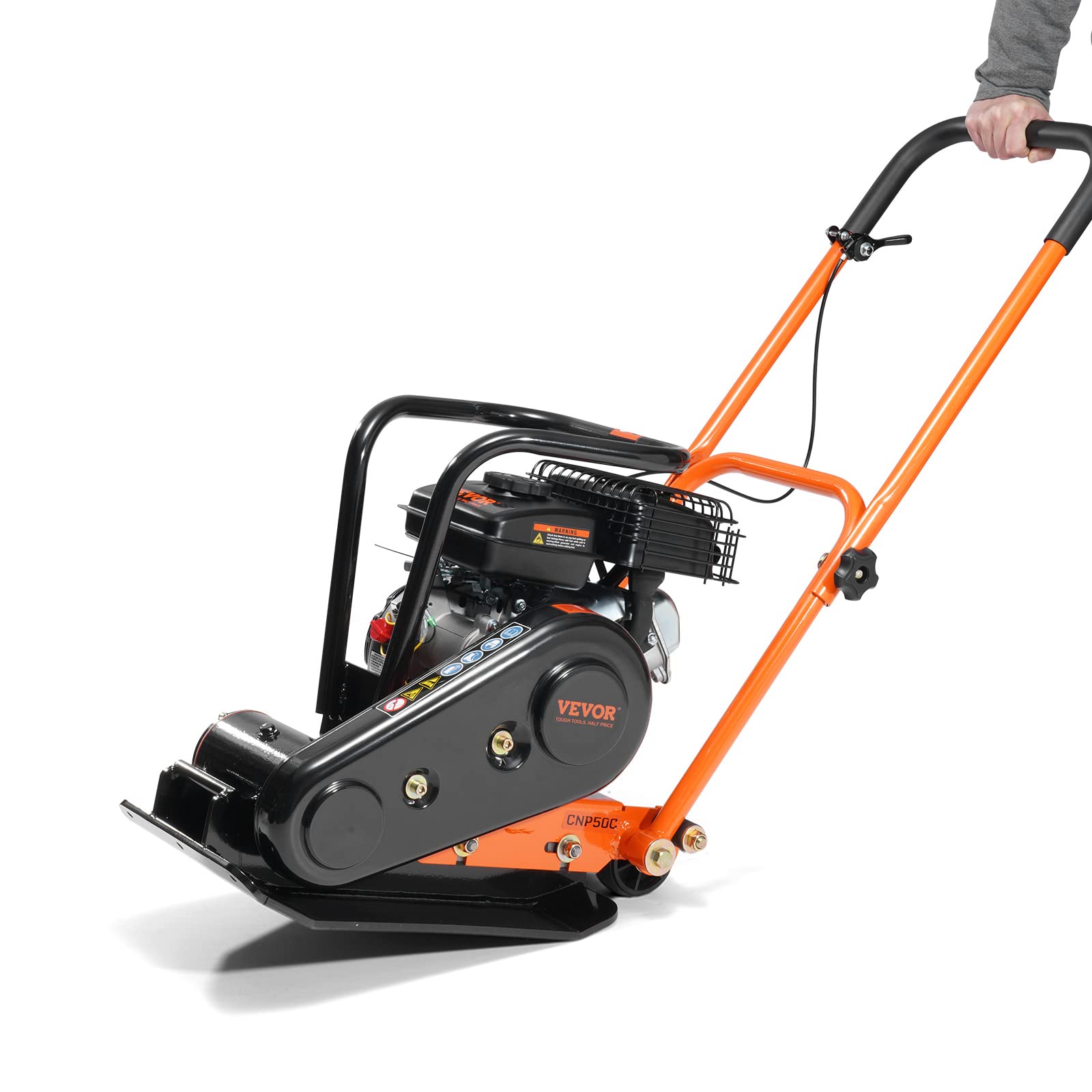 VEVOR Plate Compactor,2.8HP 78.5cc Gas Engine, 5600VPM Force Vibratory Compaction Tamper,1920LBS Compactor with 18.7 x 11.8 in Plate for Walkways,Patios,Asphalts,Paver Landscaping,EPA Compliant