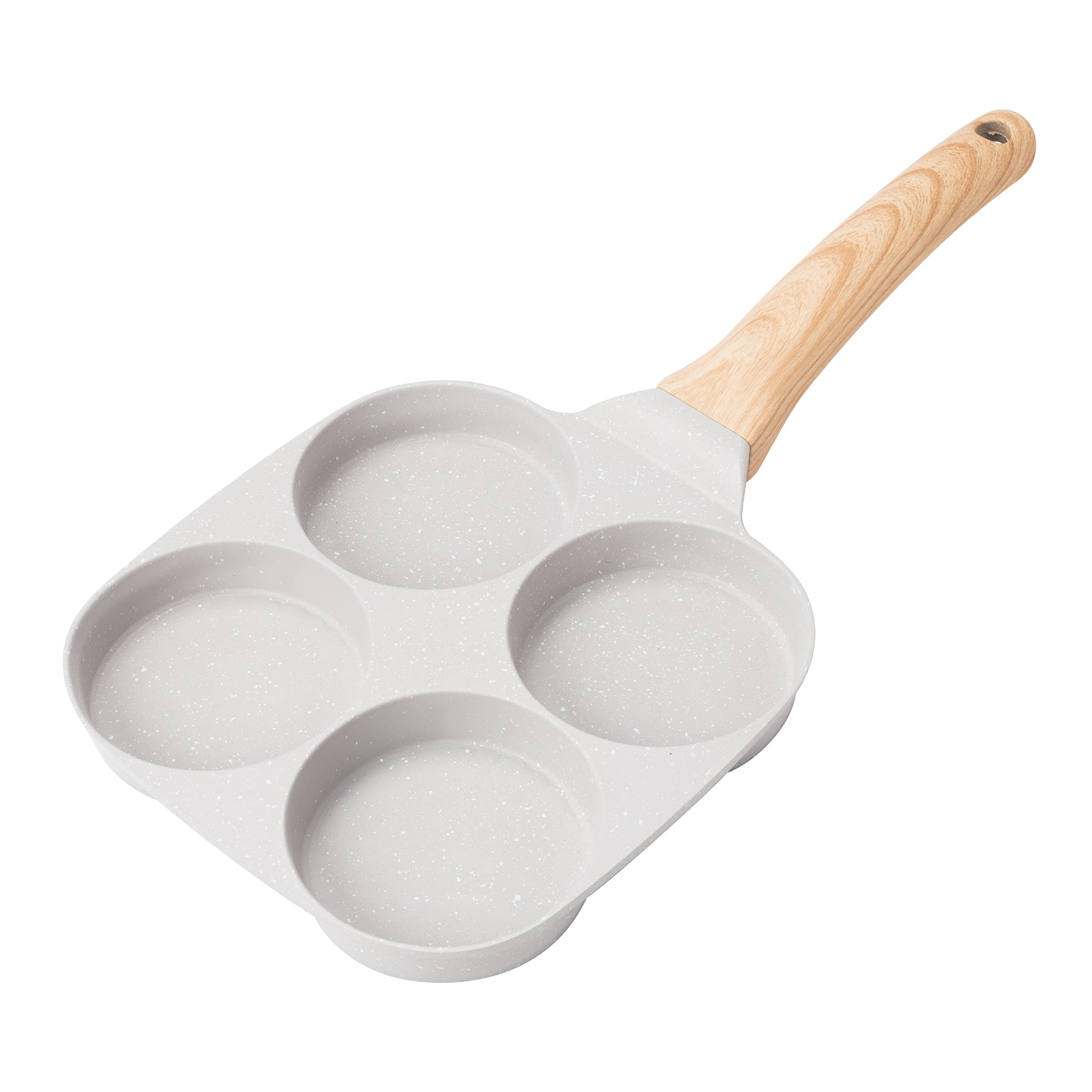 WonLynn Granite Egg Pan, 4-Cup Nonstick Omelet Pan,Lightweight and Easy to Clean Frying Pan for Breakdast and Pancake,Suitable for Gas Stove and Induction Cookers