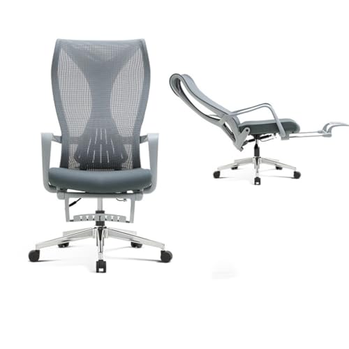 LNYHLXS Foot Pedal Lunch Chair Boss's Office Chair Can Be Used for Lying Down Mesh Lazy Chair