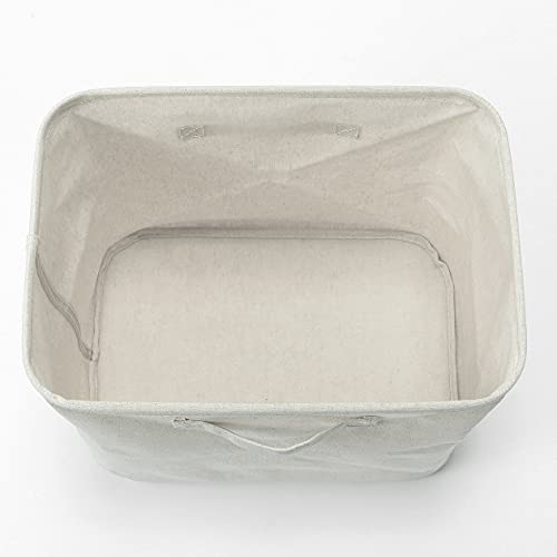 MUJI B6A7018 Linen Storage Bag, Youth Large / 11-13, Beige
